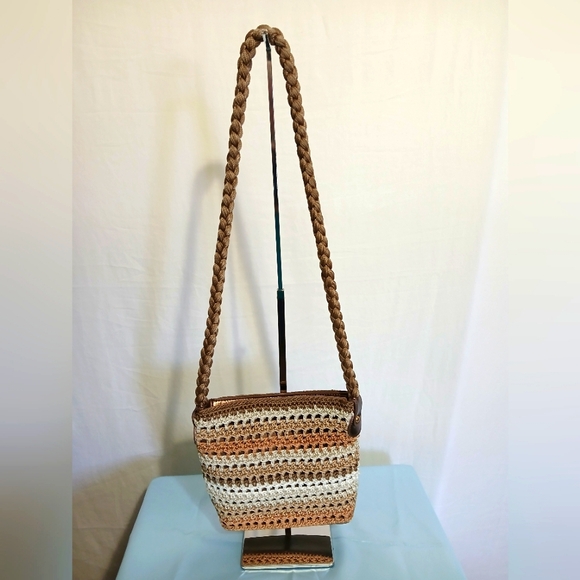 Luxy | Bags | Vintage Luxy Stylish Copper Gold And Cream Woven Shoulder ...